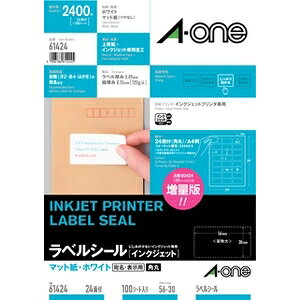 【返品種別A】□「返品種別」について詳しくはこちら□※顔料インクでは、表面素材の特性上、インクが乾きにくいので、印刷面にはできるだけ触れないようにしてください。◆インクジェットプリンタでの印字適正に優れたラベルシールです。◆宛名用や表示用の...