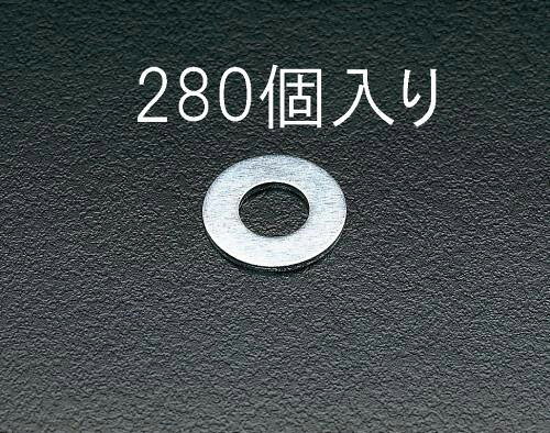 【返品種別B】□「返品種別」について詳しくはこちら□※画像は代表画像です。※お届けする商品は「M4 平ワッシャー (280個)」です。◆平ワッシャー。■　仕　様　■呼び：M4サイズ：内径4.5×外径10×厚み0.8mm材質：鉄(ユニクロメッ...
