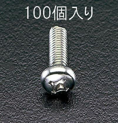 【返品種別B】□「返品種別」について詳しくはこちら□◆並目ねじ。■　仕　様　■材質：ステンレス(SUS304J3)頭形状：(＋)ナベ頭サイズ：M4×10ピッチ：0.7入数：100個[EA949SJ41]エスコアウトドア＞DIY・工具＞生産加...