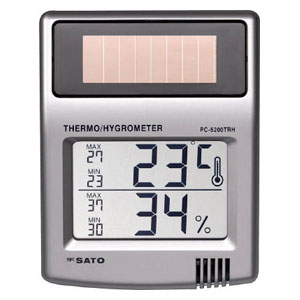【返品種別B】□「返品種別」について詳しくはこちら□◆ソーラー電池を電源に使用、室内の温度・湿度をデジタル表示し、しかも各最高・最低値も常時表示します。 ◆照度約300lx未満の暗い環境ではボタン電池使用に自動で切り替わります。■　仕　様　...