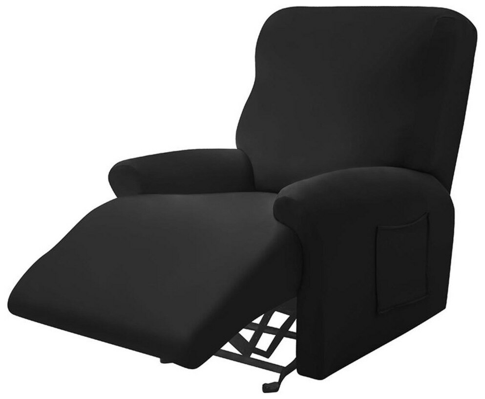 【返品種別A】□「返品種別」について詳しくはこちら□※こちらの販売ページはチェアカバー、ブラックとなります◆ぐーんと伸びるストレッチ素材タテ・ヨコに程よく伸縮するストレッチ素材が、リクライニングチェアの4つのパーツにぴったりフィットして、ま...