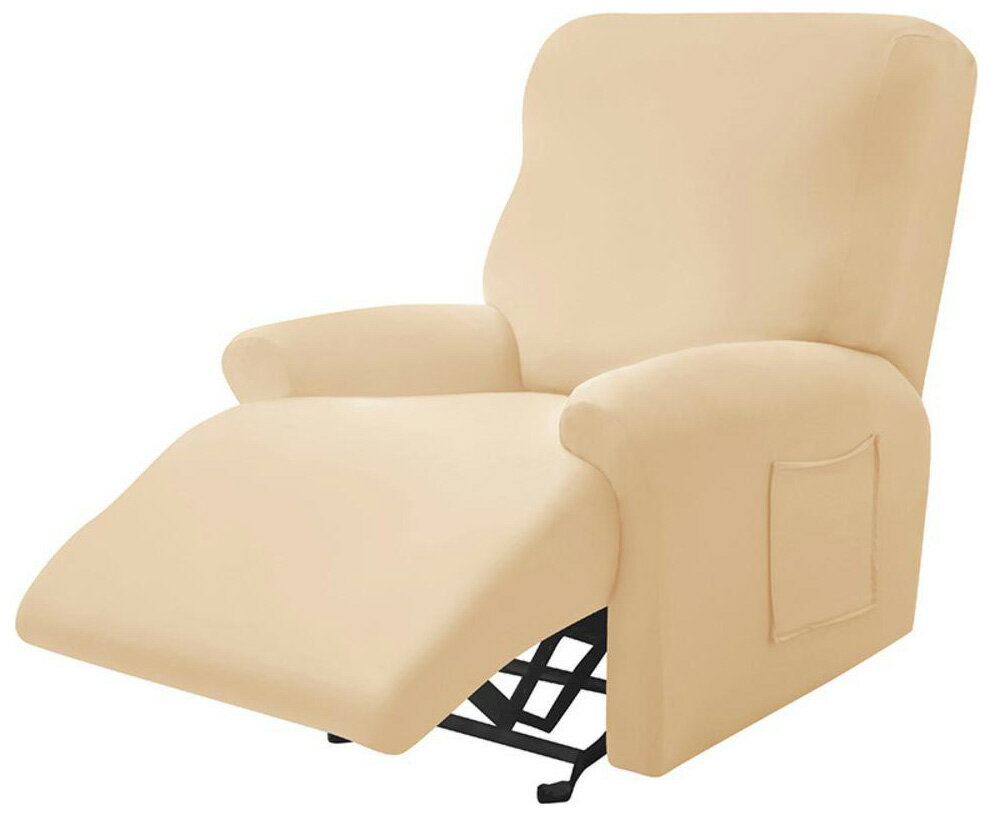 【返品種別A】□「返品種別」について詳しくはこちら□※こちらの販売ページはチェアカバー、ベージュとなります◆ぐーんと伸びるストレッチ素材タテ・ヨコに程よく伸縮するストレッチ素材が、リクライニングチェアの4つのパーツにぴったりフィットして、ま...