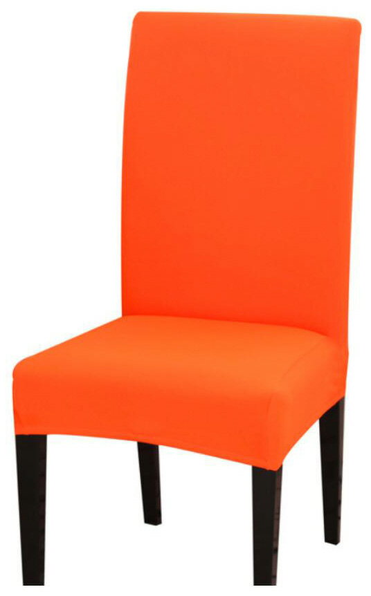 【返品種別A】□「返品種別」について詳しくはこちら□※こちらの販売ページは椅子カバー、ビビッドオレンジとなります◆ストレッチ生地でぴったりフィット！　上から被せるだけでOKな「椅子カバー」が新登場。伸縮性のあるポリエステルとスパンデックス素...