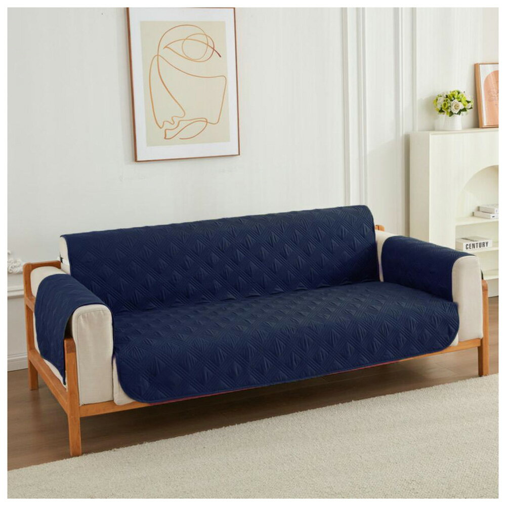 【返品種別A】□「返品種別」について詳しくはこちら□※こちらの販売ページは2人掛け、ネイビーとなります◆キズや汚れから守ってくれる2人掛けソファーカバーが新登場！　ソファーに被せてバックル付きのゴム紐を装着するだけの簡単仕様♪模様替えも楽に...