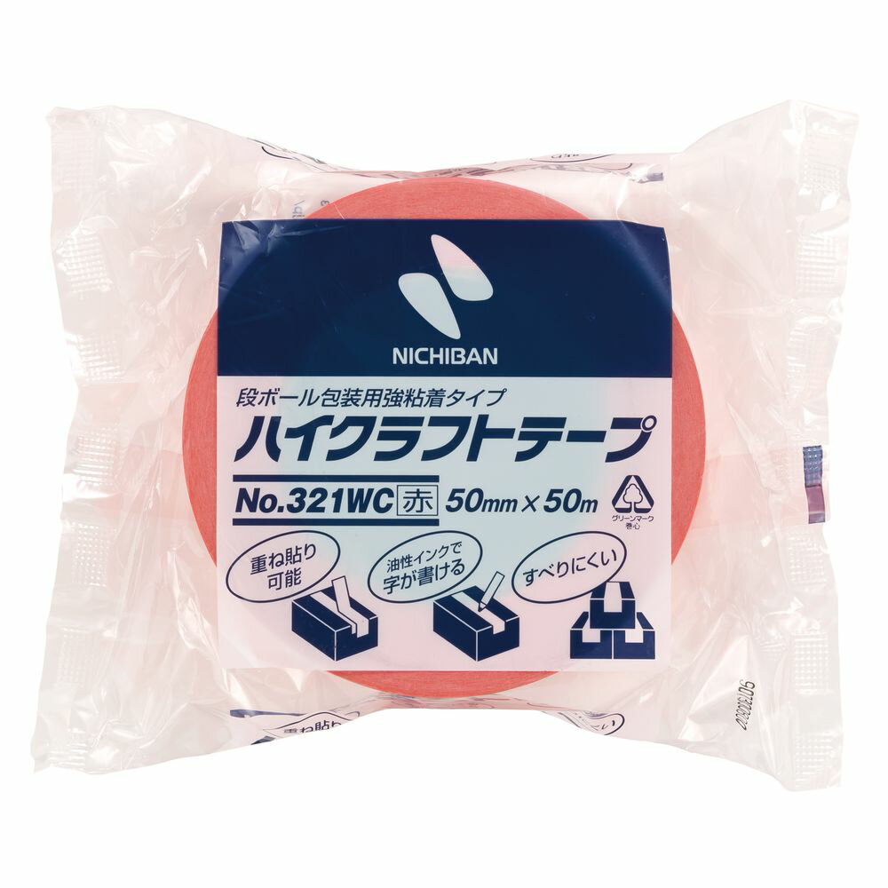 【返品種別A】□「返品種別」について詳しくはこちら□◆テープの背面が滑りにくく、段積時、荷崩れしにくいハイクラフトテープです。◆比較的重量の軽い製品の封かん用テープです。◆油性インクで字が書け、重ね貼りができます。◆テープが手で切れ、作業性...