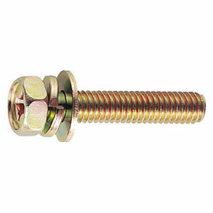【返品種別B】□「返品種別」について詳しくはこちら□◆ワッシャー、スプリングワッシャーをセットする手間が省けます。■　仕　様　■強度区分:4.8スプリング、丸ワッシャー（P-3タイプ）付低炭素鋼（SWCH）表面処理:クロメート仕上げ寸法（m...