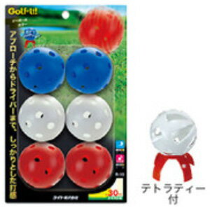 【返品種別A】□「返品種別」について詳しくはこちら□◆プラクティスボール◆参考飛距離約30m◆テトラティー付■　仕様　■材質：ポリエチレン[R10]ライトアウトドア＞ゴルフ用品＞ゴルフ練習器具