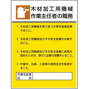 【返品種別B】□「返品種別」について詳しくはこちら□◆50％再生ポリプロピレンを使用しています。◆労働安全衛生規則 第18条に基づく表示です。■　仕　様　■取付方法:ビス止め(ビス別売)再生ポリプロピレン表示内容：木材加工用機械作業主任者の...