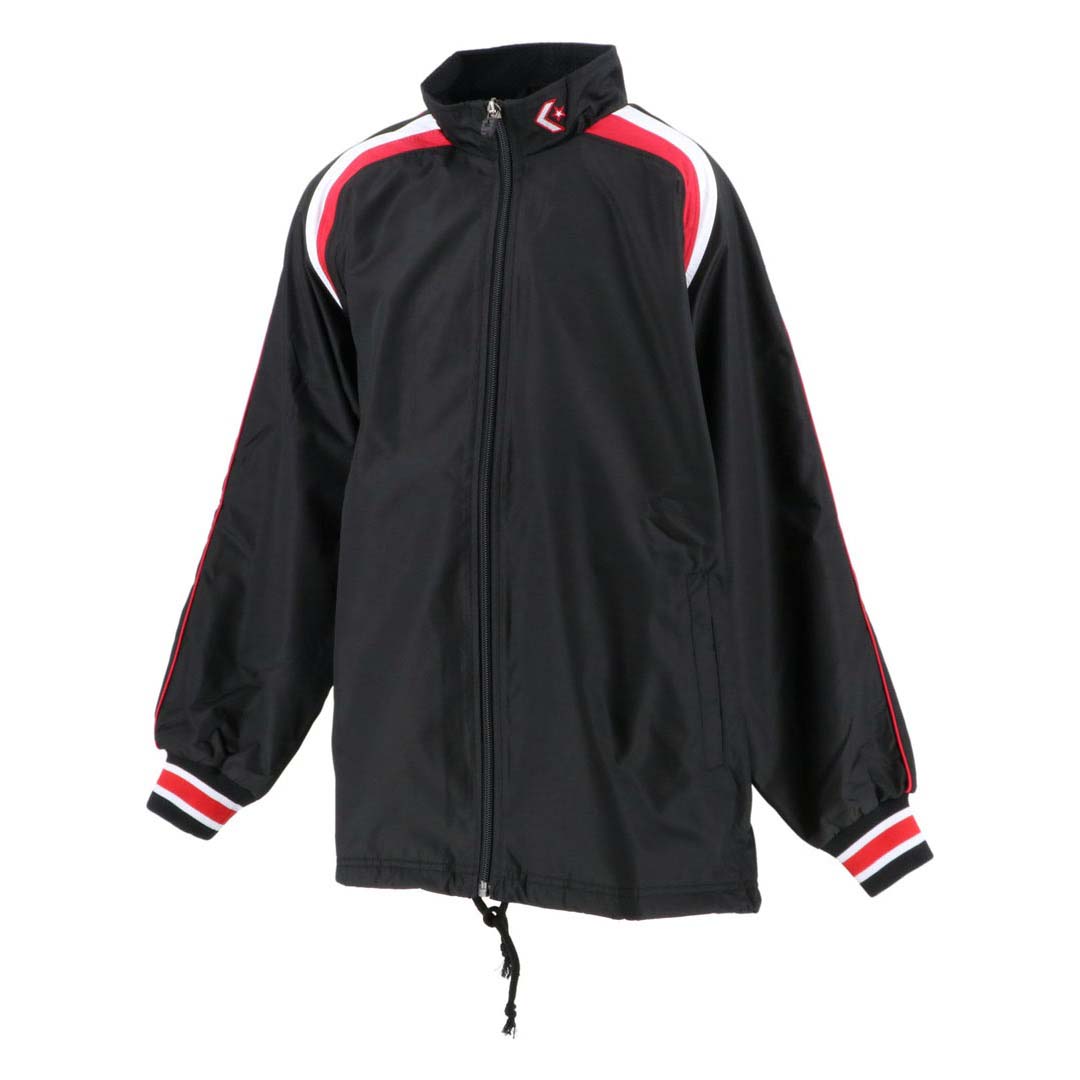 【返品種別A】□「返品種別」について詳しくはこちら□◆ジュニア向けウォームアップジャケット◆ベンチレーション機能付きで衣服内の温度・湿度を快適に保ちます◆撥水・浸透性にも優れ、ウォームアップをサポートします◆襟にワンポイントロゴ入り◆上下セ...