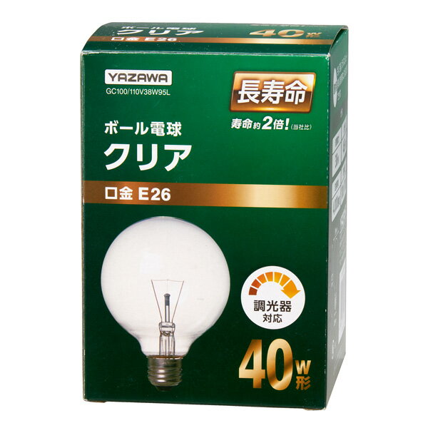 【返品種別A】□「返品種別」について詳しくはこちら□◆住宅、店舗、ホテルなどのムード照明、装飾照明などに幅広く使用できる電球です。◆調光器対応■　仕　様　■口金：E26定格消費電力：38W寸法：バルブ径95×高さ127mm質量：約53g定格...