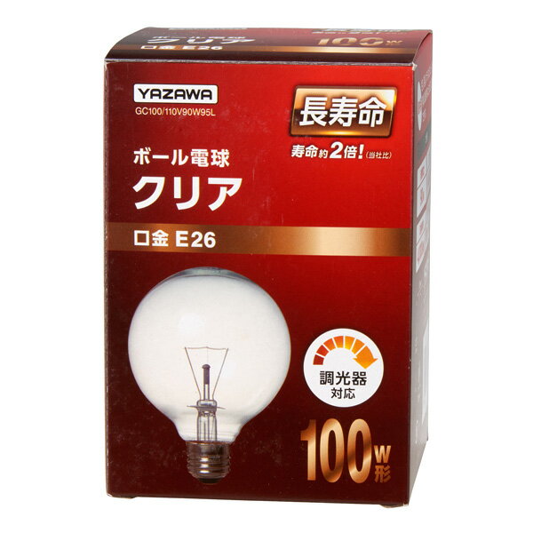 【返品種別A】□「返品種別」について詳しくはこちら□◆住宅、店舗、ホテルなどのムード照明、装飾照明などに幅広く使用できる電球です。◆調光器対応■　仕　様　■口金：E26定格消費電力：90W寸法：バルブ径95×高さ127mm質量：約53g定格...