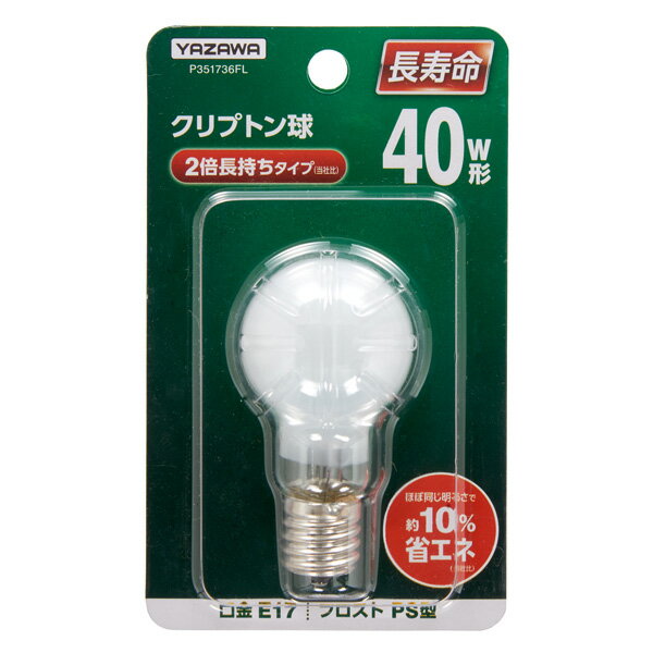 【返品種別A】□「返品種別」について詳しくはこちら□◆クリプトンガスを封入した高効率・長寿命の電球です。■　仕　様　■口金：E17定格消費電力：36W寸法：バルブ径35×高さ67mm質量：約11g定格寿命(約)：4000時間[P351736...