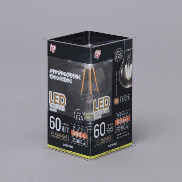 【返品種別A】□「返品種別」について詳しくはこちら□メーカー保証期間 1年◆白熱電球のように全方向に光が広がるのLEDフィラメント電球◆クリアガラスがきらめく華やかな明かりのクリアタイプ◆ペンダントやシャンデリアなどに適したインテリア性のあ...