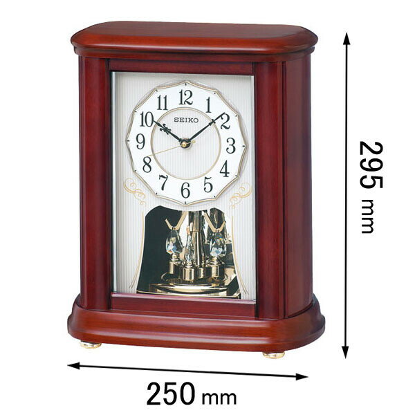 □「返品種別」について詳しくはこちら□メーカー保証期間 1年◆電波修正機能（40kHz/60kHz自動選局・受信OFF機能つき）◆回転飾り◆スイープセコンド■　仕　様　■枠材：木枠（アルダー・茶木地塗装）前面：ガラスサイズ：295×250×...