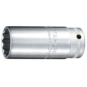 【返品種別B】□「返品種別」について詳しくはこちら□◆AS-drive(面接触)で、より高品質なHPQシリーズの3/8”SQディープソケット。◆12角タイプ。■　仕　様　■差込角(”SQ)：3/8サイズ(mm)：22全長(L：mm)：65ソ...