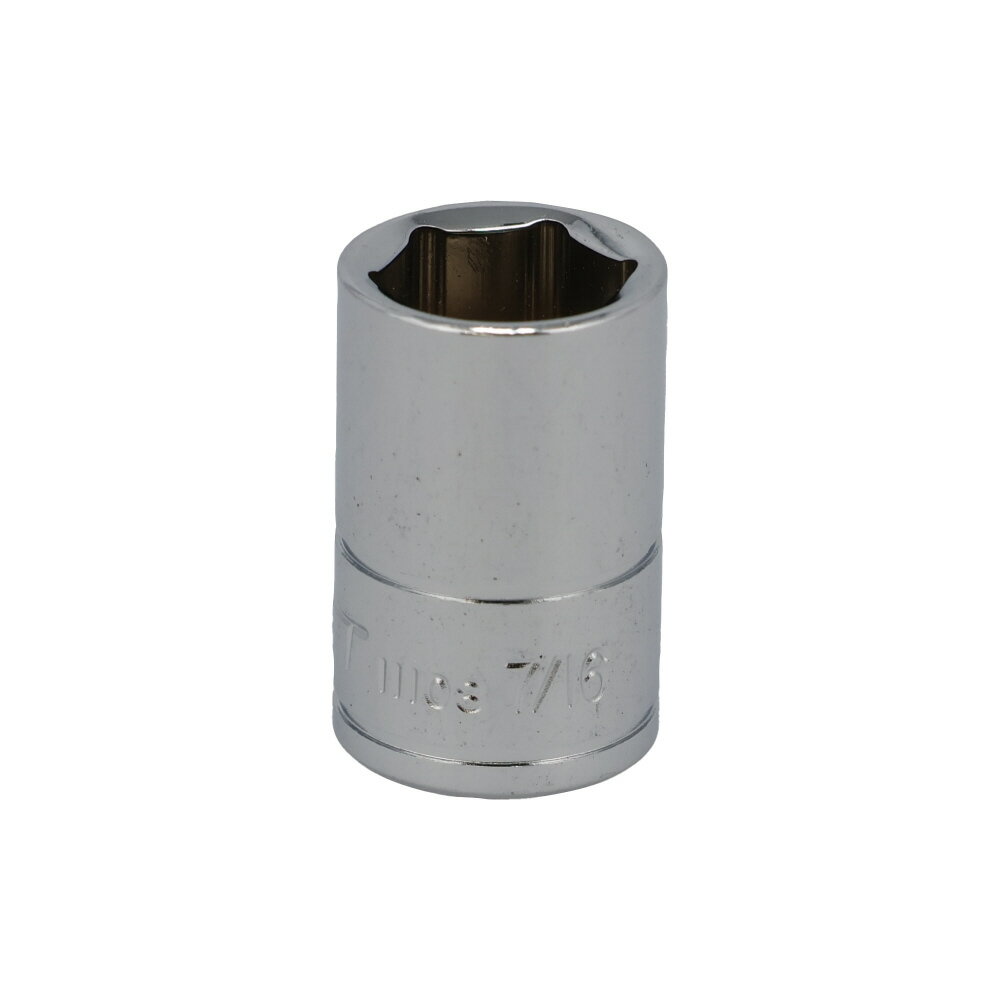 【返品種別B】□「返品種別」について詳しくはこちら□◆ミラー仕上げのメッキが美しいスタンダードソケット。◆ボルト・ナットを傷めにくい面接触タイプ。◆六角タイプ。■　仕　様　■差込角(”SQ)：1/4サイズ：7/16全長(L：mm)：25先端...