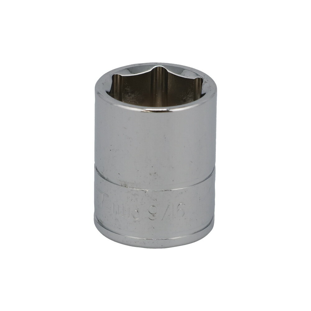 【返品種別B】□「返品種別」について詳しくはこちら□◆ミラー仕上げのメッキが美しいスタンダードソケット。◆ボルト・ナットを傷めにくい面接触タイプ。◆六角タイプ。■　仕　様　■差込角(”SQ)：1/4サイズ：9/16全長(L：mm)：24.5...