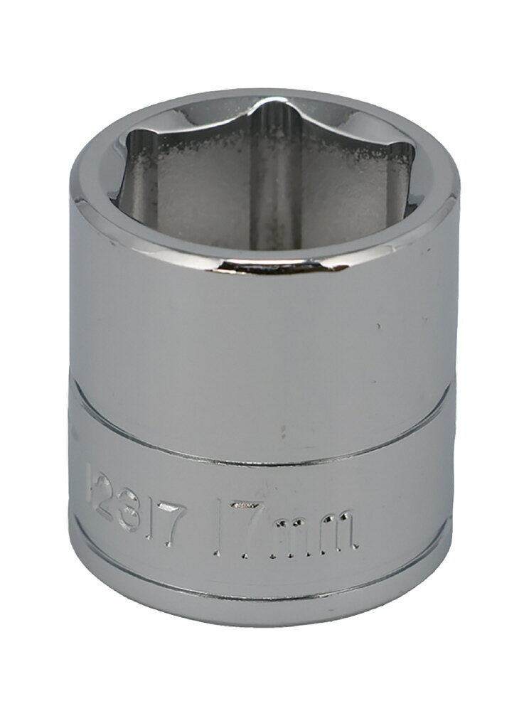 【返品種別B】□「返品種別」について詳しくはこちら□◆ミラー仕上げのメッキが美しいスタンダードソケット。◆ボルト・ナットを傷めにくい面接触タイプ。◆六角タイプ。■　仕　様　■差込角(”SQ)：3/8サイズ(mm)：17全長(L：mm)：26...