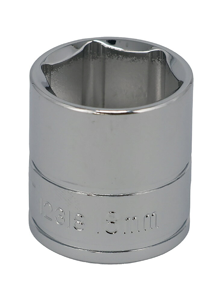 【返品種別B】□「返品種別」について詳しくはこちら□◆ミラー仕上げのメッキが美しいスタンダードソケット。◆ボルト・ナットを傷めにくい面接触タイプ。◆六角タイプ。■　仕　様　■差込角(”SQ)：3/8サイズ(mm)：18全長(L：mm)：26...