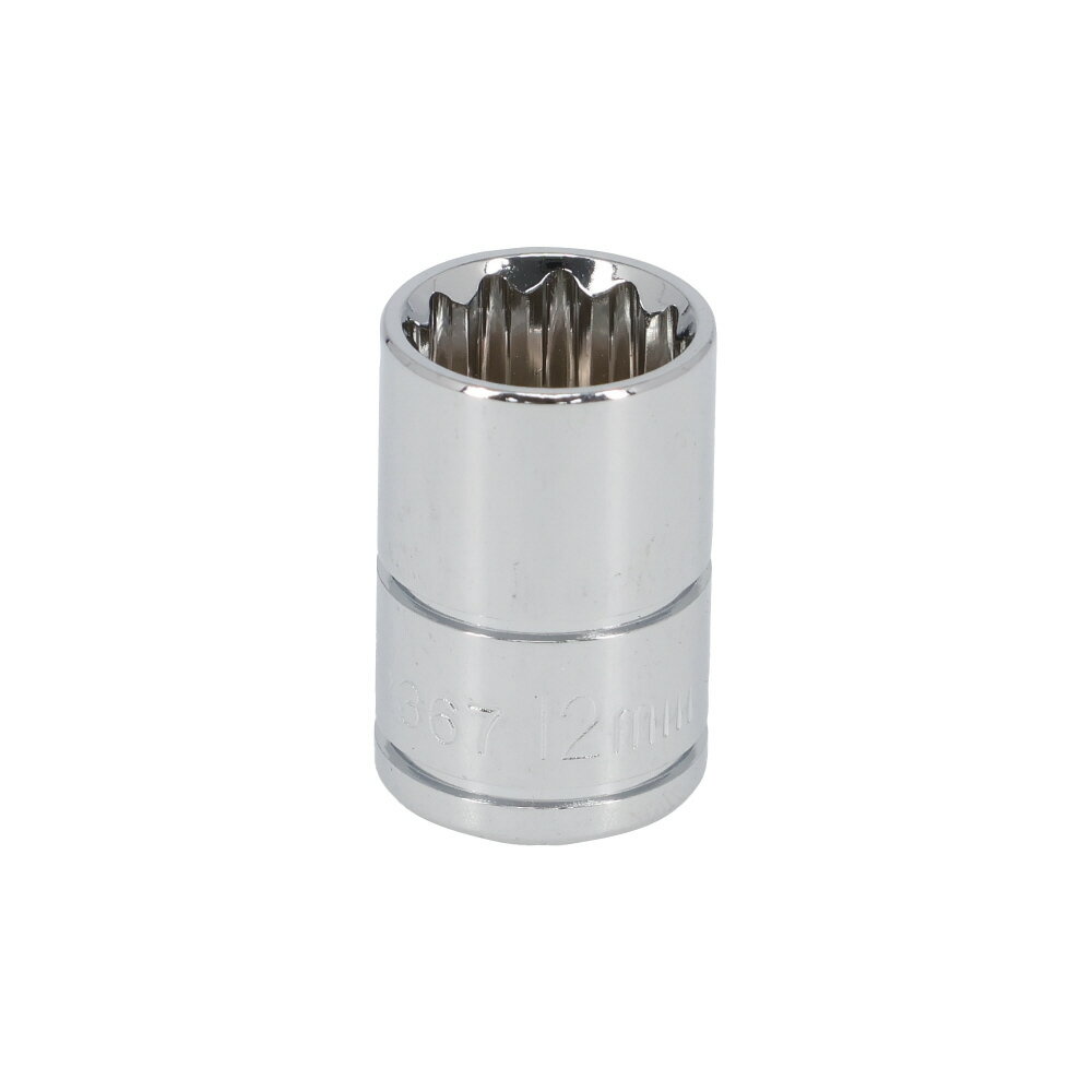 【返品種別B】□「返品種別」について詳しくはこちら□◆ミラー仕上げのメッキが美しいスタンダードソケット。◆ボルト・ナットを傷めにくい面接触タイプ。◆12角タイプ。■　仕　様　■差込角(”SQ)：3/8サイズ(mm)：12全長(L：mm)：2...