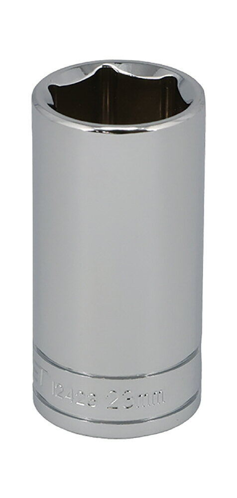 【返品種別B】□「返品種別」について詳しくはこちら□◆ミラー仕上げのメッキが美しいディープソケット。◆ボルトの貫通したナットや、奥まった所での作業に最適。◆ボルト・ナットを傷めにくい面接触タイプ。◆6角タイプ。■　仕　様　■差込角(”SQ)...