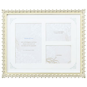 【返品種別A】□「返品種別」について詳しくはこちら□◆繊細で可憐。◆まるで上品にドレスアップした花嫁の装いのような美しいフレーム。◆四隅には大粒のクリスタルが施されています。■　仕　様　■収納サイズ：六つ切判×1（マットペーパーサイズ：ポス...