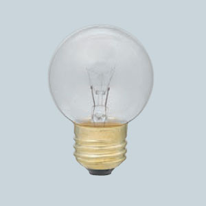 【返品種別A】□「返品種別」について詳しくはこちら□◆ミニボール球G50住宅、店舗、ホテルなどのムード照明、装飾照明などに幅広く使用できます。■　仕　様　■カラー：クリア口金：E26定格電圧：100/110V定格消費電力：25W寸法：バルブ...