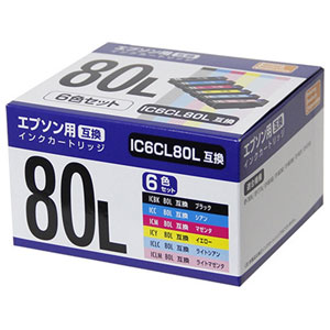 【返品種別A】□「返品種別」について詳しくはこちら□※互換インクのため、純正インクと色合いが異なる場合がございます。※対応プリンタをお確かめの上、ご注文ください。◆エプソンン対応の互換インク■　仕　様　■対応純正商品：IC6CL80Lカラー...