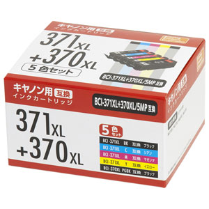 【返品種別A】□「返品種別」について詳しくはこちら□※互換インクのため、純正インクと色合いが異なる場合がございます。※対応プリンタをお確かめの上、ご注文ください。◆キヤノン対応の互換インク■　仕　様　■対応純正商品：BCI-371XL＋37...