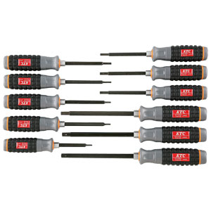 【返品種別B】□「返品種別」について詳しくはこちら□◆軸の根元についた六角形状で、スパナなどを掛けて回すことができます。◆グリップエンドのサイズ表示で先端形状の区別ができます。■　仕　様　■セット内容：D1T-T8H、T9H、T10H、T1...