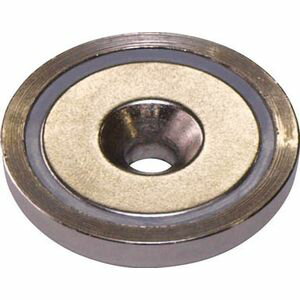 【返品種別B】□「返品種別」について詳しくはこちら□◆磁石の中で最強の磁場をもちます。◆センサー、機構品の吸着用。■　仕　様　■マグネット:ネオジム磁石キャップ:スチール表面磁束密度（T）：-吸着力（N）：137.2外径（mm）：25厚み（...