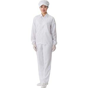 【返品種別B】□「返品種別」について詳しくはこちら□※クリーンパックではありません。◆コストパフォーマンスを追及したシンプルな仕様です。◆異物混入防止に効果的です。◆綿混ユニフォームよりも耐久性があります。◆半導体・液晶パネル・電子部品・印...