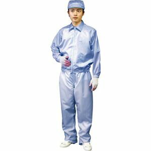 【返品種別B】□「返品種別」について詳しくはこちら□◆超導電性加工繊維を使用しています。■　仕　様　■クリーンパック仕様ISOクラス7（Fed/STDクラス10000）相当ポリエステル色：ブルーサイズ：L着丈（cm）：63適応胸囲（cm）：...