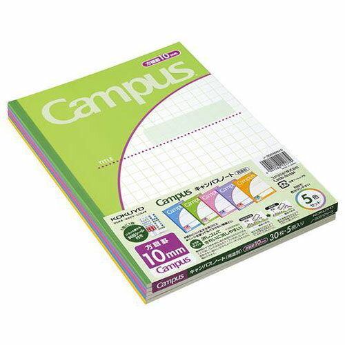 【返品種別A】□「返品種別」について詳しくはこちら□◆科目別・学校用・塾用など、色分類して使えるカラーの5色パック◆科目シール付き■　仕　様　■表紙色：青、ライトグリーン、ピンク、ライトイエロー、紫サイズ：6号（セミB5）枚数：30枚×5冊...
