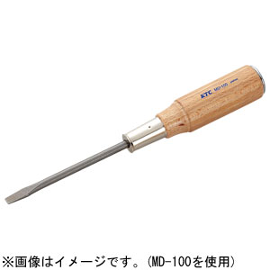 【返品種別B】□「返品種別」について詳しくはこちら□◆暖かみのある木質を活かした伝統的なドライバです。◆木柄ドライバ　マイナス貫通タイプ■　仕　様　■刃先：[[-]]4.5軸長：50mm全長：145mm[MD50KTC]KTC(京都機械工具...