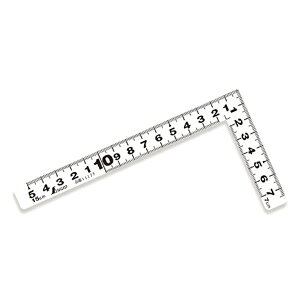【返品種別B】□「返品種別」について詳しくはこちら□◆見やすい白地黒目盛です。◆はがれにくいハードコーティング仕様です。◆竿・角共に薄く平たいので材料にピタリと張り付き、ケガキやすくなっています。◆材料や腰袋を傷つけない角丸形状です。◆外側...