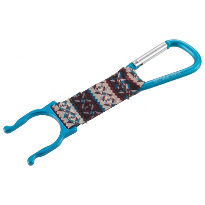 【返品種別A】□「返品種別」について詳しくはこちら□◆ペットボトルクリップ(ブルー)■　仕　様　■サイズ(約)：3.5×13.5cm重量(約)：10g材質・・・・本体・カラビナ：アルミニウム合金・ベルト部：ポリエステル[UM1895キヤプテ...