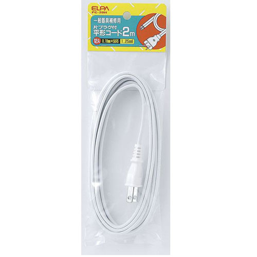 【返品種別A】□「返品種別」について詳しくはこちら□■定格：125V 12A・全長：2m■　仕　様　■1.25mm^2(0.18mm×50芯)全長：2m[PC20HELPA]ELPA生活家電＞電源コード・タップ＞関連商品＞その他