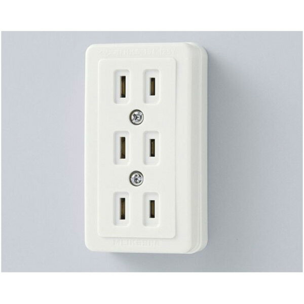 【返品種別A】□「返品種別」について詳しくはこちら□◆角型トリプルコンセント■　仕　様　■定格：15A 125V適合配線：VVF 1.6mm，2.0mm口数：3口用[A52HELPA]ELPA生活家電＞電源コード・タップ＞3個口＞コンセント...