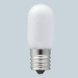 【返品種別A】□「返品種別」について詳しくはこちら□◆冷蔵庫庫内灯小形のランプで、装飾照明、表示灯などに適しています。■　仕　様　■カラー：フロスト口金：E17定格電圧：110V定格消費電力：15W寸法：バルブ経22×長さ55mm定格寿命：...