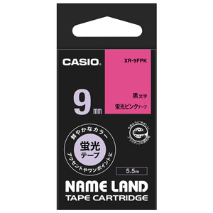 【返品種別A】□「返品種別」について詳しくはこちら□◆カシオネームランド用のテープカートリッジ　黒文字/蛍光ピンクテープ◆鮮やかなカラー蛍光テープ◆アクセントやワンポイントに■　仕　様　■テープ長：5.5m蛍光色テープ テープ幅：9mm[X...