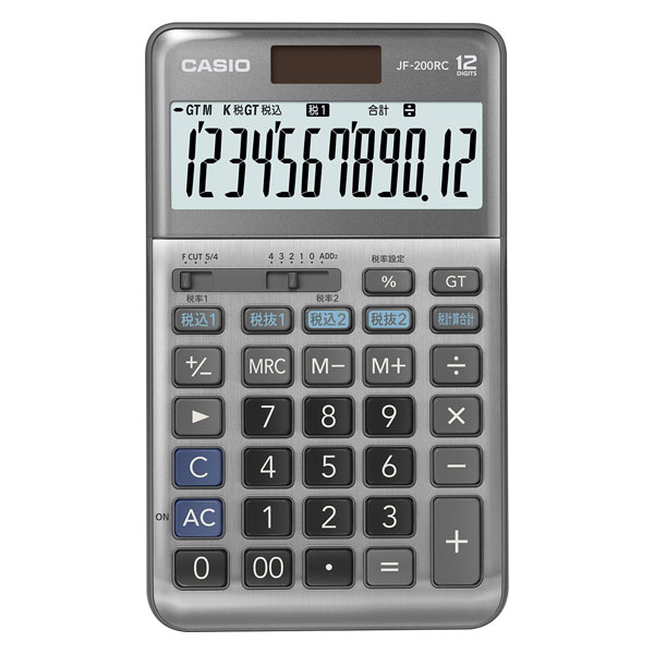 【返品種別A】□「返品種別」について詳しくはこちら□2019年06月 発売メーカー保証期間 1年◆ジャストタイプ優れた操作性と視認性。12桁表示。◆税計算合計機能税計算合計機能搭載で、軽減税率の計算に対応しています。◆W税率設定税計算の税率...