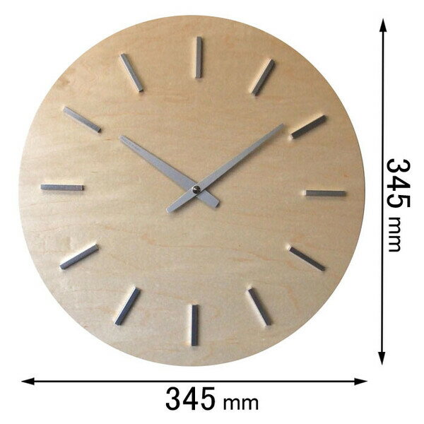 □「返品種別」について詳しくはこちら□メーカー保証期間 1年◆付属の電池はお試し用電池になります。 ◆デザイナーズクロック◆ステップムーブメント■　仕　様　■素材：メープルサイズ：直径345×奥行40mm重さ：約725g時計＞掛時計＞枠の形...