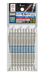 【返品種別B】□「返品種別」について詳しくはこちら□◆先細径4.5mmφでネジ頭が見やすい両頭ビット10本組。◆先端欠けに強く高い耐久性を備えています。◆サビに強い無電解ニッケルメッキ仕上げ、18Vインパクト対応◆先端部にマグネット付き、カ...