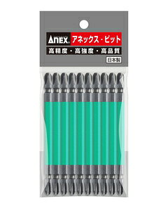 【返品種別B】□「返品種別」について詳しくはこちら□◆六角対辺6.35mm、+3×110のプラスビット10本入。◆先端精度抜群でアンビルに影響のない両端非塗装。◆先端部にマグネット付。■　仕　様　■ビットタイプ：+3六角対辺(軸)：6.35...