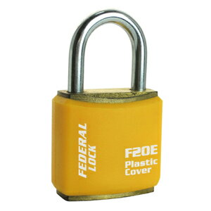 【返品種別B】□「返品種別」について詳しくはこちら□◆ブラス製南京錠◆ポリエチレン製ボディーカバー◆レバーロッキング機構◆ツルは熱処理加工の鋼鉄製■　仕　様　■サイズ：幅24×高さ24×厚み14.7mm質量：51.1gツル径：3.7mm鍵：...