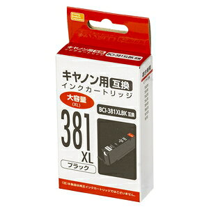 【返品種別A】□「返品種別」について詳しくはこちら□※互換インクのため、純正インクと色合いが異なる場合がございます。※対応機種をお確かめの上、ご注文ください。◆キヤノン対応の互換インク■　仕　様　■対応純正商品：BCI-381XLBKカラー...