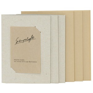 【返品種別A】□「返品種別」について詳しくはこちら□2017年10月 発売◆for instax mini size：86×56mm◆見開きの差込式の写真台紙と専用の封筒がセットになったカードです。◆写真と共にメッセージを添えて思い出をシェ...