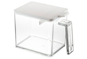 【返品種別A】□「返品種別」について詳しくはこちら□◆小さじ5mlがすり切れる調味料ストッカー。◆スミまですくいやすい容器の角は、洗いやすく、衛生的。■　仕　様　■サイズ(約)：幅9.0×奥行き15.0×高さ11.0cm本体重量(約)：22...