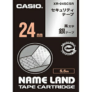 【返品種別A】□「返品種別」について詳しくはこちら□2016年12月 発売◆カシオネームランド用のテープカートリッジ　黒文字/銀色テープ◆開封確認や機密保持などに効果一度貼り付けた後、剥がすと「VOID」の文字が残って、剥がしたかどうか識別...